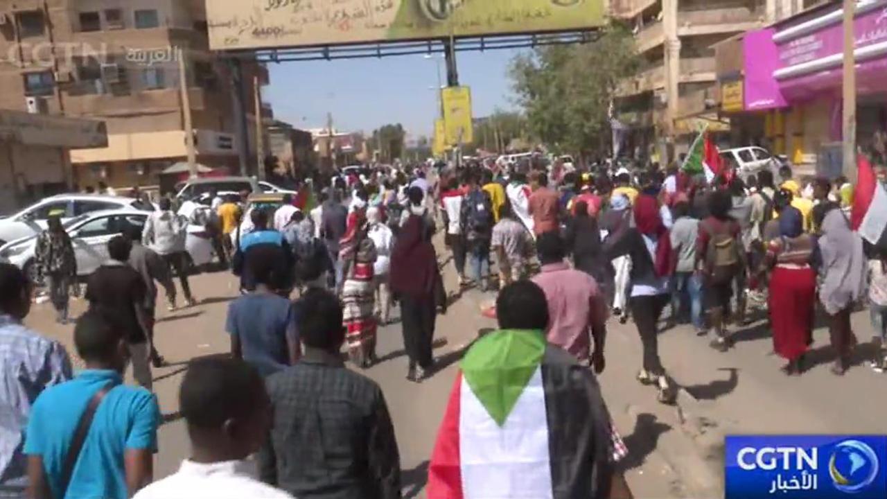 قناة Cgtn العربية انطلاق تظاهرات في الخرطوم ومدن أخرى ب السودان